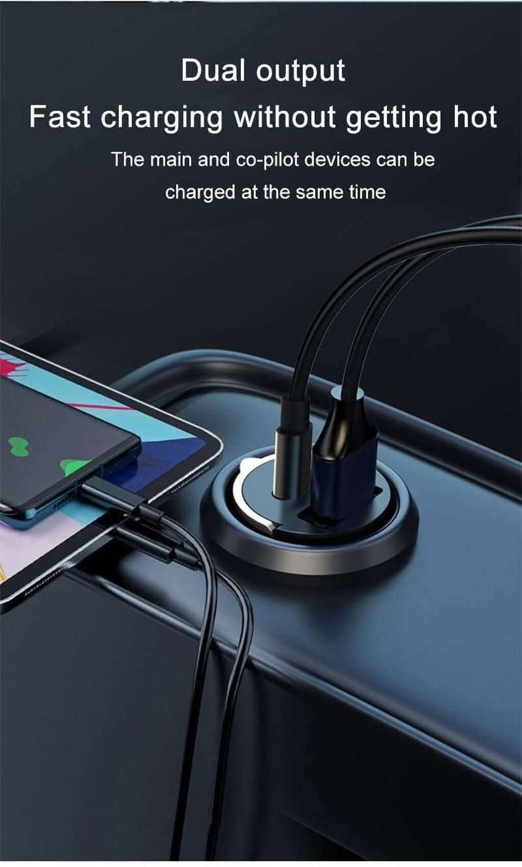 01. 200W Mini Car Charger – Fast Charging   ⚡ • Podržava QC 3.0 &