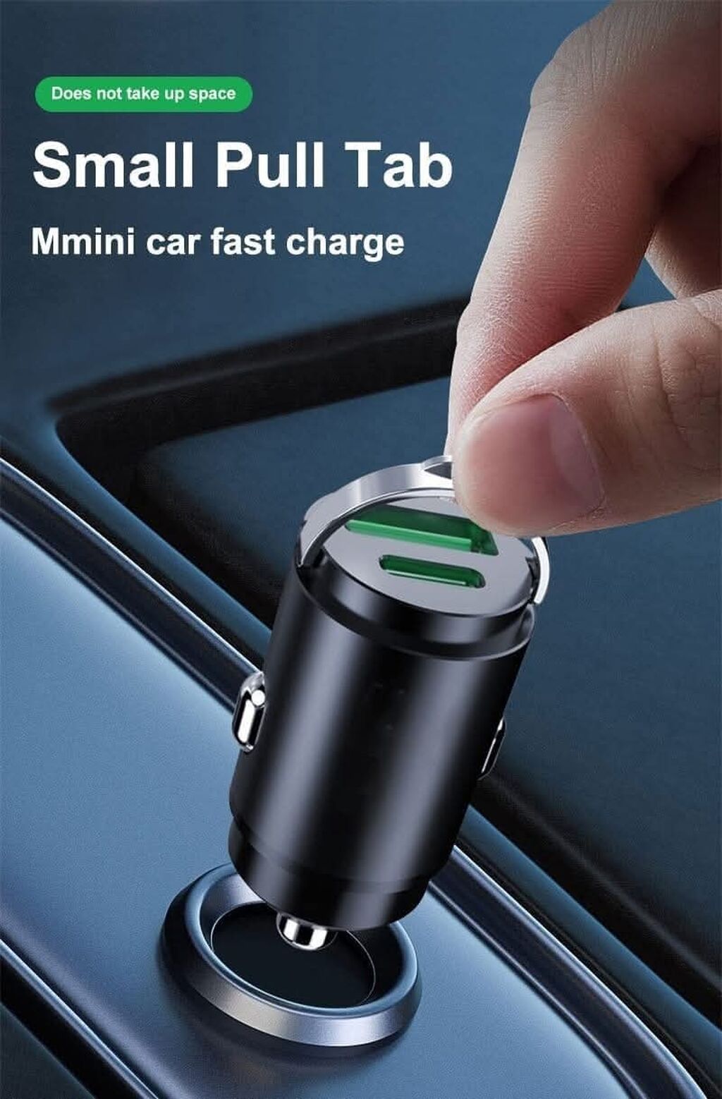 200W Mini Car Charger – Fast Charging   ⚡ • Podržava QC 3.0 & PD