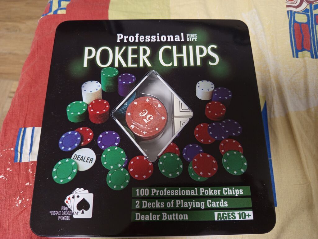 Profesionalni set za poker – “Professional Poker Chips” u metalnoj