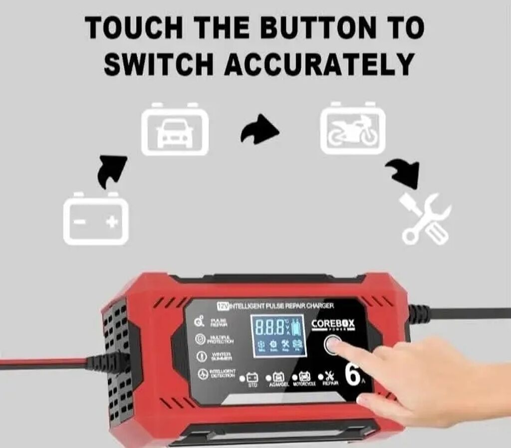 Inteligentni punjač akumulatora 12V sa funkcijom pulsnog “repair”