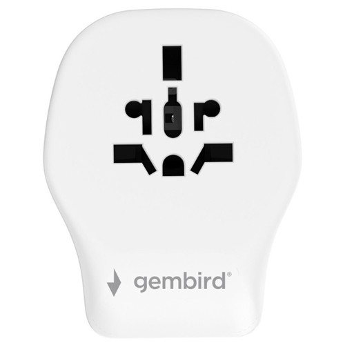 Gembird Univerzalni putni adapter za napajanje 3xUSB 20W, US/UK/EU/AU TPA-1A2C20-02-W