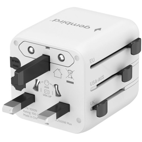 Gembird Univerzalni putni adapter za napajanje US/UK/EU/AU TPA-INT-01-W