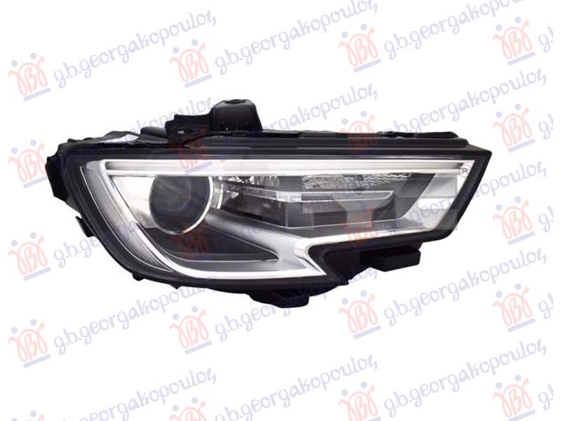 FAR Bi-XENON (TYC) Desna str. AUDI A3 SPORT SEDAN/CABRIO (2016-2020) (OEM: 8V0941044E)