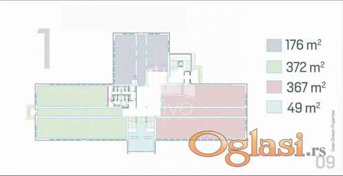 PP 49m2,PR i I,enterijer prema potrebama zakupca ID#1782