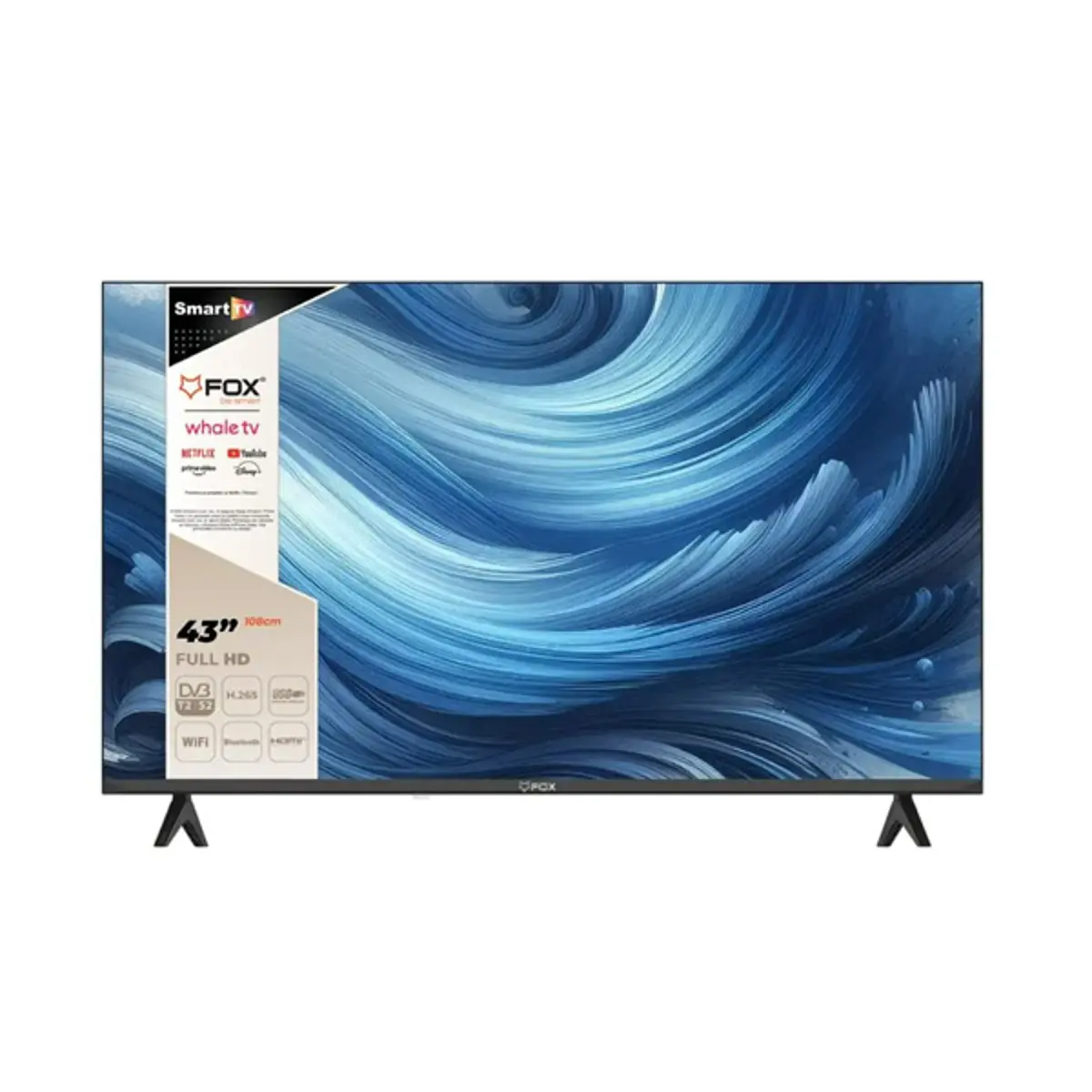 Televizor Fox 43WHA471E Smart, LED, Full HD, 43”(109 cm), DVB-T/T2/C/S/S2