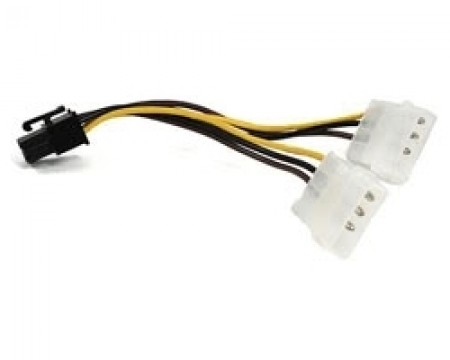 FAST ASIA Adapter naponski PCI-E 6pin - 2xMolex 4pin ( 809 )