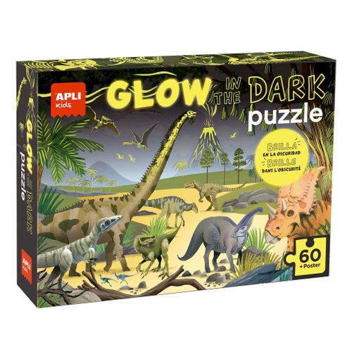 APLI Puzzle Svetli U Mraku 60 Kom - Dinosaurusi 19435