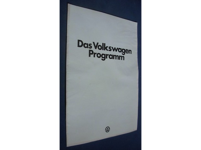 DAS VOLKSWAGEN PROGRAMM - Katalog