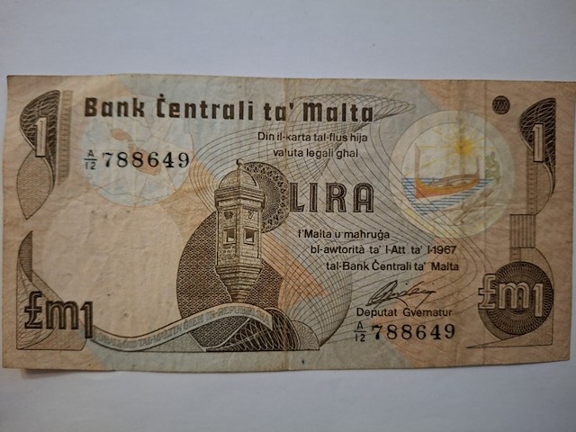 1 lira 1967 MALTA
