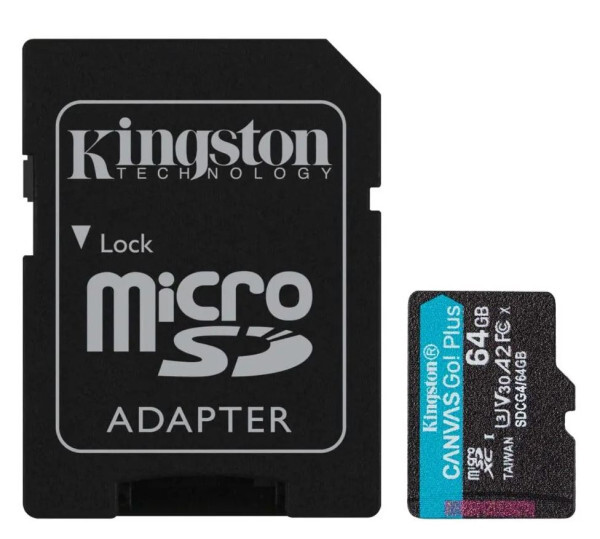 Micro SD Kingston 64GB Canvas Go Plus SDCG4/64GB +adapterID: EK000811150