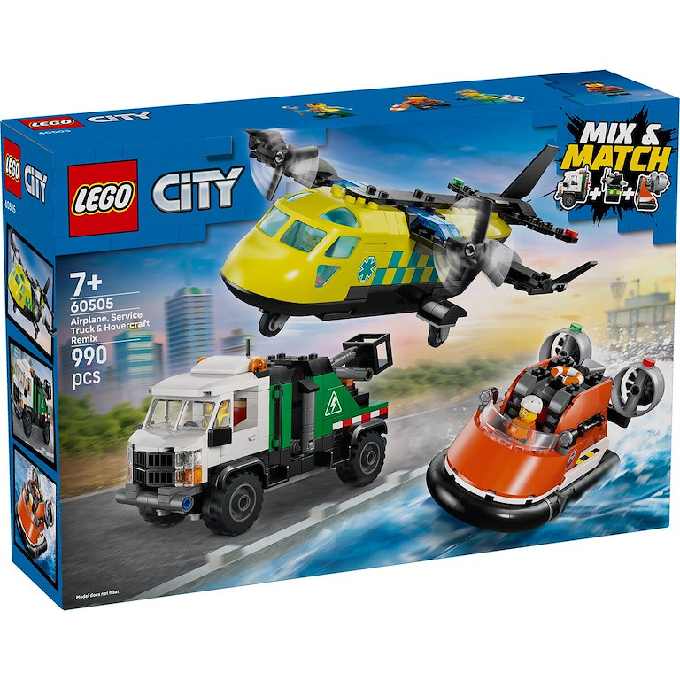 LEGO Remiks avion, servisni kombi i lebdelica 60505ID EK000809004