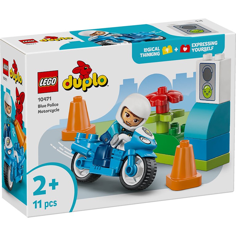 LEGO Plavi policijski motocikl 10471ID EK000809021