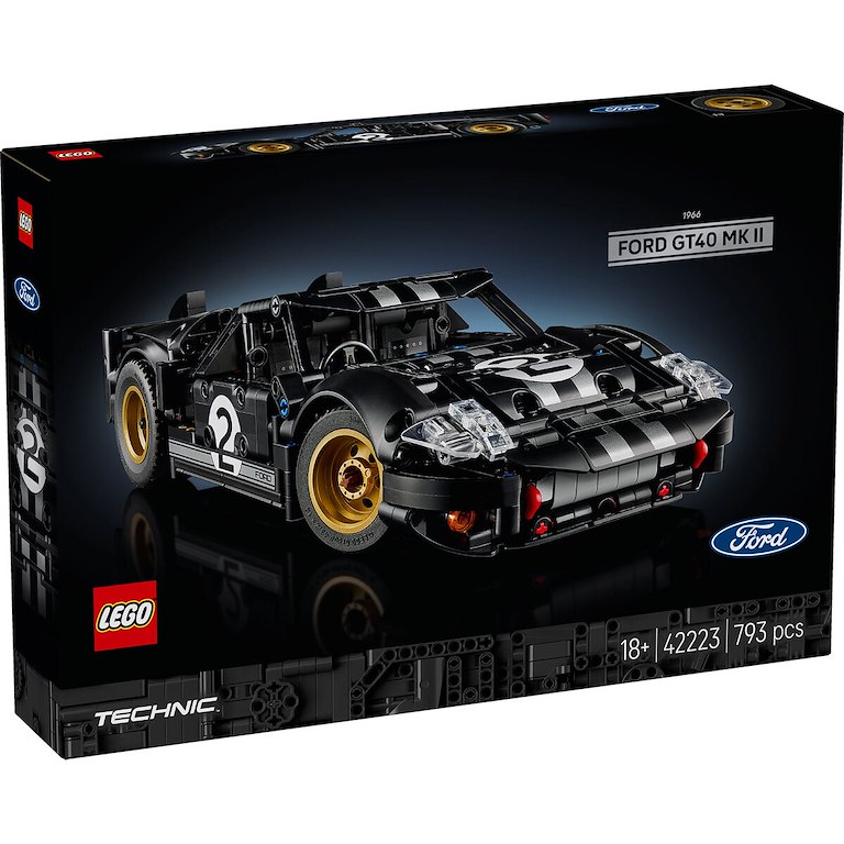 LEGO 1966 Ford GT40 MKII trkački automobil 42223ID EK000809084