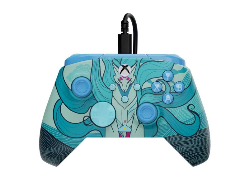 TURTLE BEACH XBOX WIRED CONTROLLER REMATCH ADVANCED BLUE KITSUNE EVERGLOW