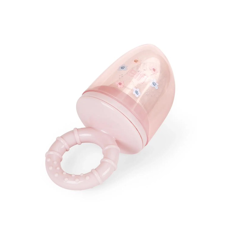 Elfi silikonska mljackalica za hranu – roze