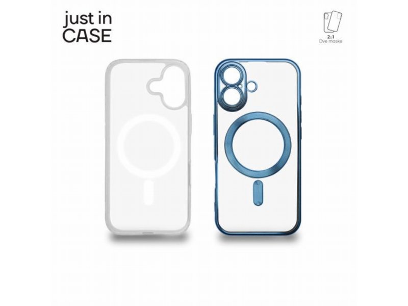 JUST IN CASE 2U1 EXTRA CASE MAG MIX PAKET MASKI ZA TELEFON ZA IPHONE 17 PLAVI