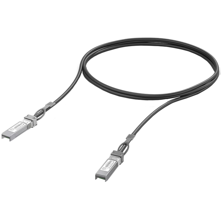 UBIQUITI CABLE UACC-DAC-SFP10-1M SFP+ DIRECT ATTACH CABLE AVAILABLE IN MULTIPLE LENGTHS.
