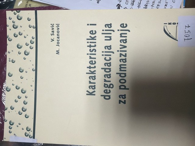 karakterizacija i degradacija ulja za podmazivanje