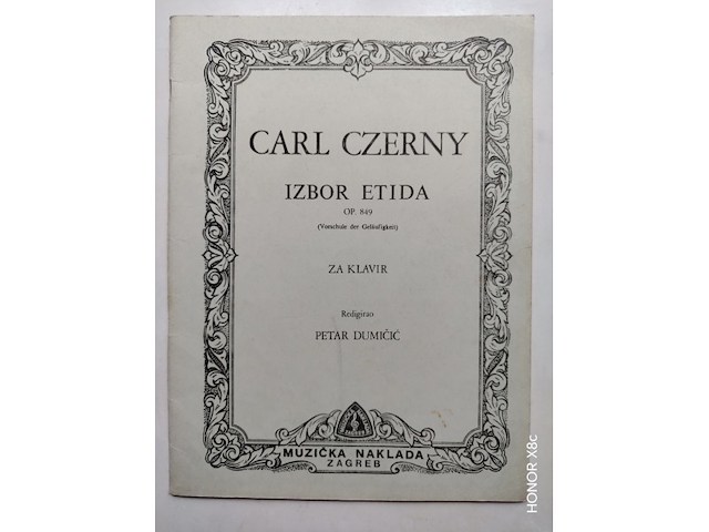 Carl Czerny, ETIDE i ŠKOLA KLAVIRSKE TEHNIKE (5 sveski)