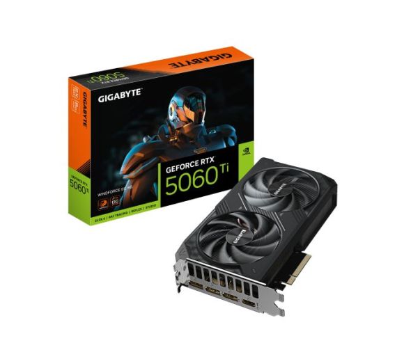 Gigabyte - SVGA Gigabyte RTX 5060 Ti Windforce 8GB GV-N506TWF2OC-8GD