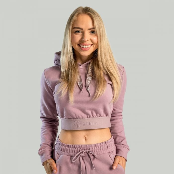 Ženski duks Essential Cropped Mauve – STRIX