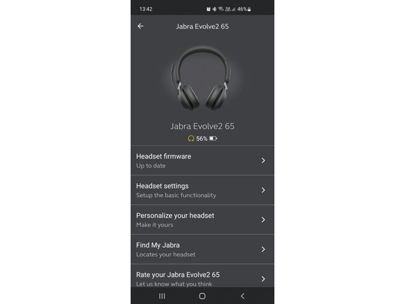 Jabra Evolve2 65 sa dokom