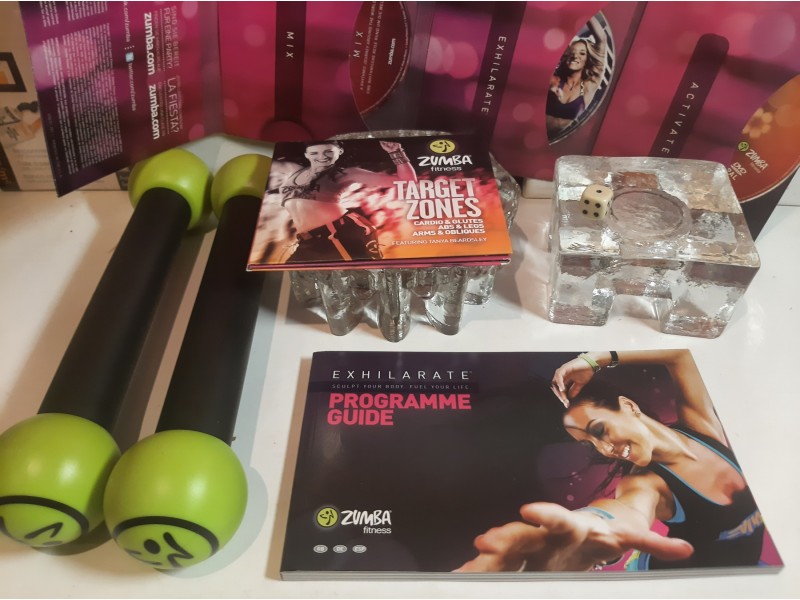 VRH ZUMBA FITNES LOTSET TEGOVI ZA TONIRANJE DVD-1 VODIČ