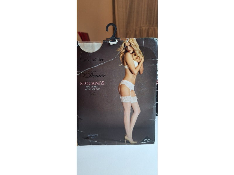HUNKEMOLLER halter čarape 15den NOVO L-XL
