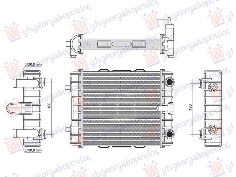 HLADNJAK MOTORA DODATNI 3.0 BENZIN/DIZEL AUDI A4 (2015-2018) (OEM: 8W0121218)