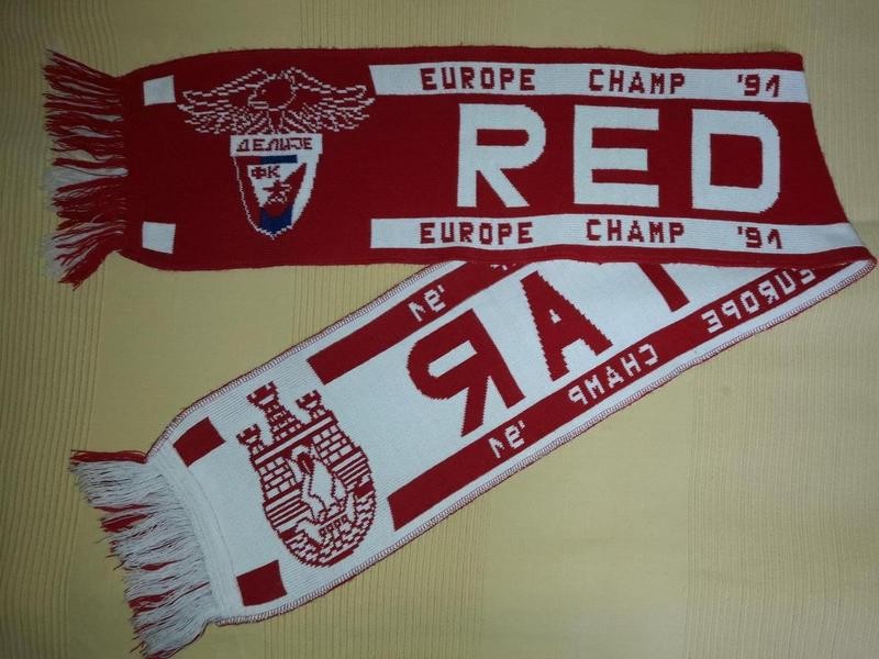 crvena zvezda red star navijački šal