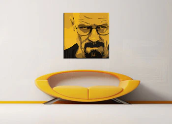 Ručno Oslikana POP Art Slika Breaking Bad Od 4 Dela Brb