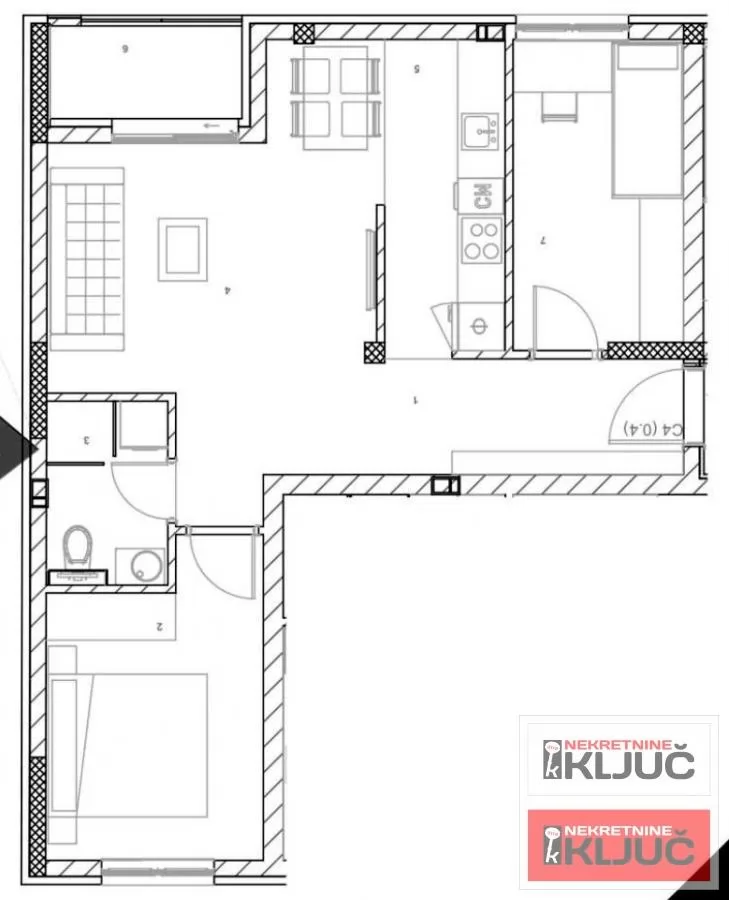 TELEP, 54m2, Dvoiposoban sa pdv, Izgradnja