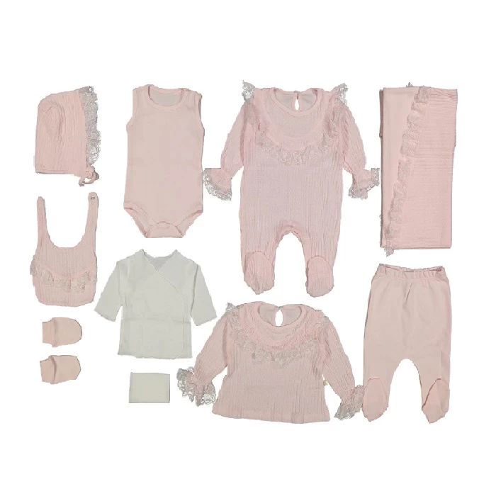 Bebi set roze 243838 – pamučni set za bebe od 10 delova