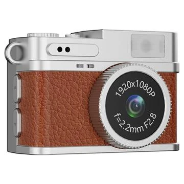 S150 RETRO MINI CAMERA WITH NECKLACE - BROWN