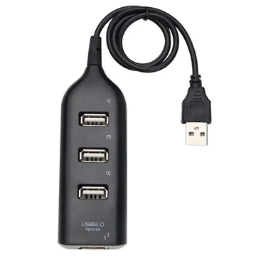 BRZO USB HUB 2.0 ČVORIŠTE SA 4 ULAZA - 480MB/S - CRNO