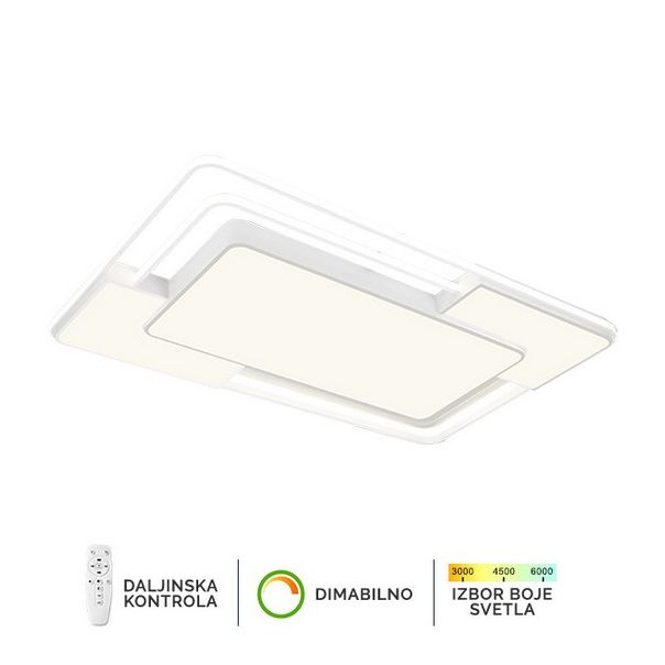 FORMA LED plaf. lampa 128W 3000K-6400K F2823-128C WH