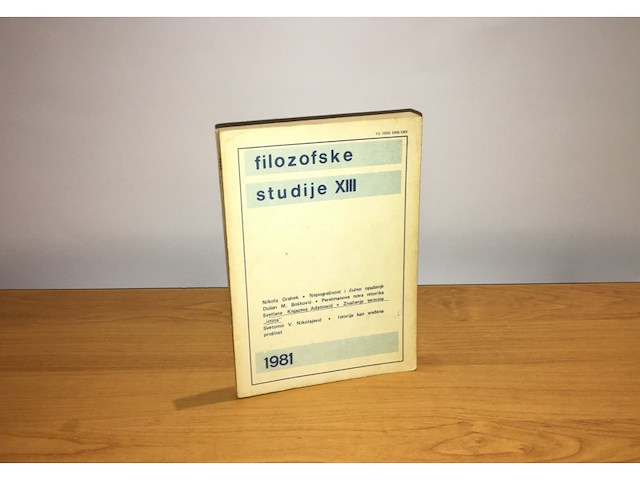 FILOZOFSKE STUDIJE XIII
