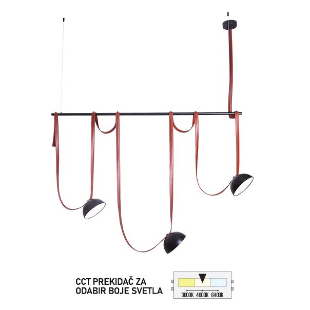 FORMA LED viseća lampa 30W 3000K,4000K,6400K FK2100-30V BK/BR