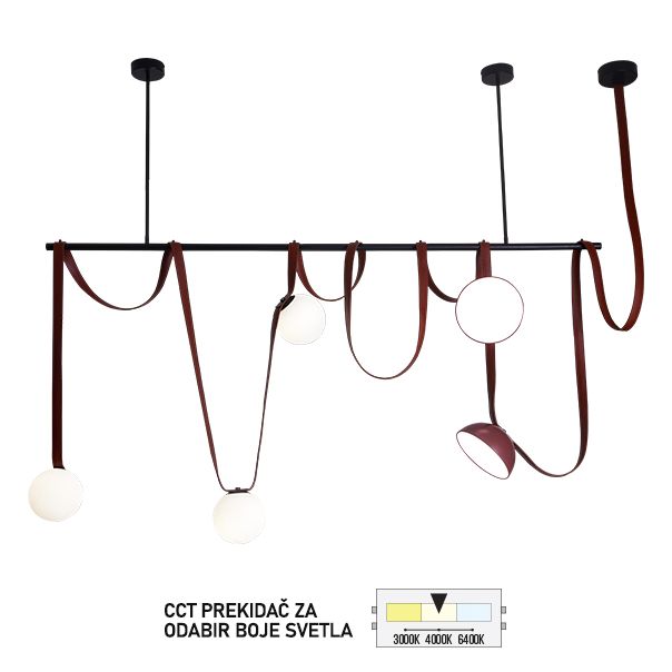 FORMA LED viseća lampa 20W 3000K,4000K,6400K FK2100-20V BK/BR