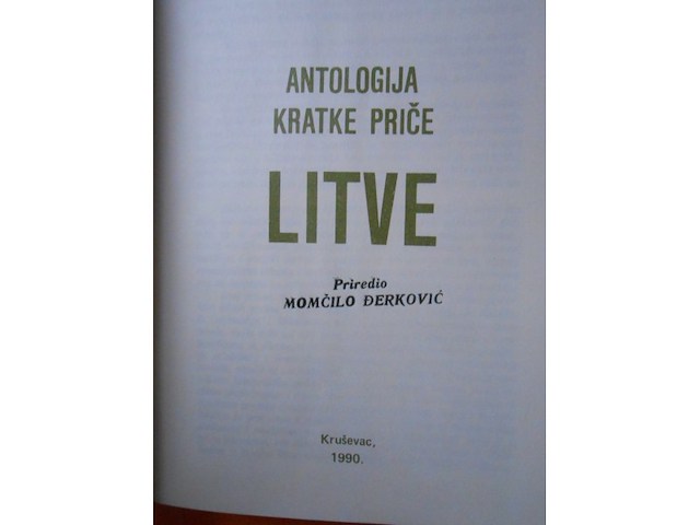 Antologija kratke priče LITVE