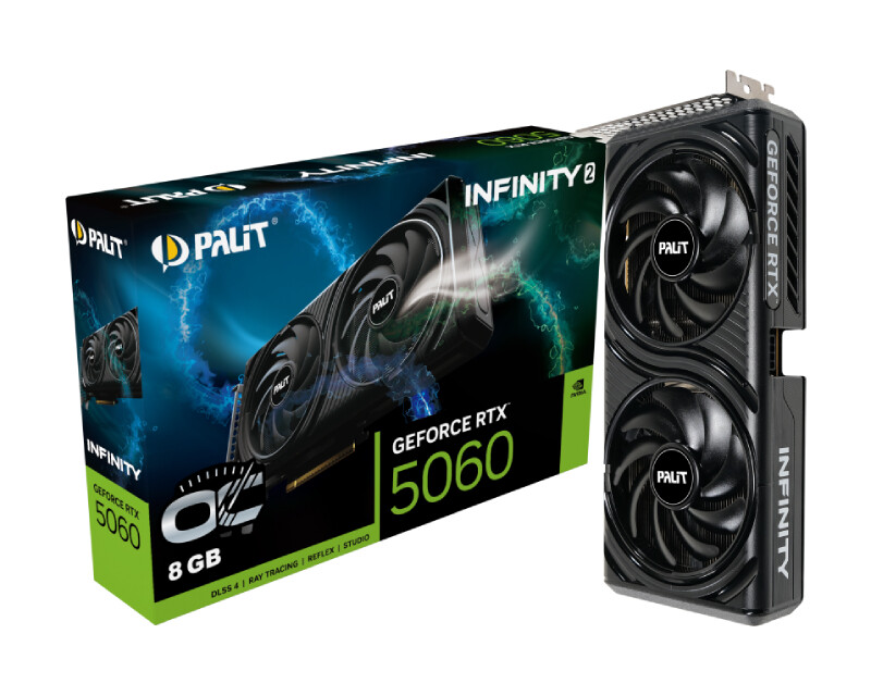 PALIT - nVidia GeForce RTX 5060 8GB 128bit RTX 5060 Infinity 2 OC grafička karta