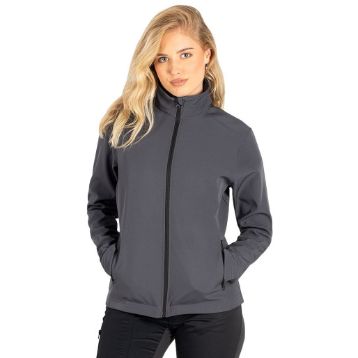 BEST NEO WOMEN, ŽENSKA SOFTSHELL JAKNA, 280 G/M2, TAMNO SIVA