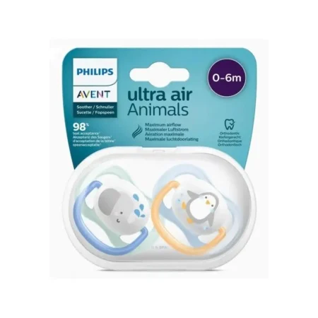 Avent Varalica Ultra Air Animals 0-6m SCF080/05