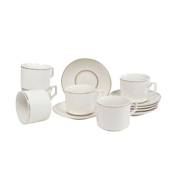 SIGMA Set porcelanskih šoljica za kafu 160ml 6/1 JH-ZYH160-1522, bela