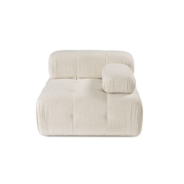 ATELIER DEL SOFA Ugaona fotelja Doblo 1R, krem