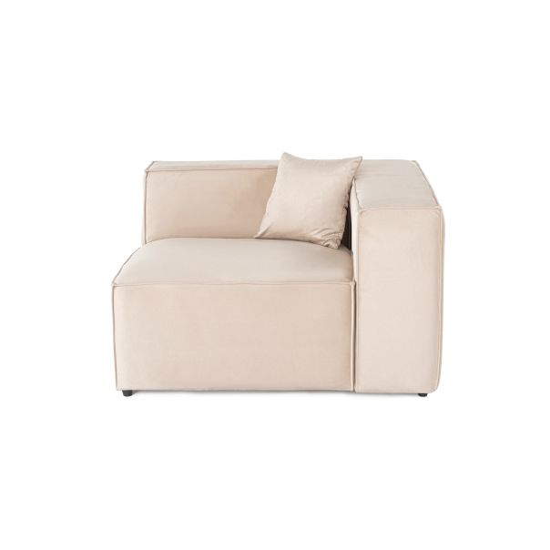 ATELIER DEL SOFA Ugaona fotelja Lora 1R, krem