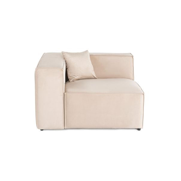 ATELIER DEL SOFA Ugaona fotelja Lora L1, krem