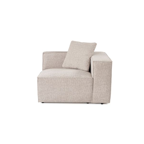 ATELIER DEL SOFA Ugaona fotelja Lora 1R, svetlo braon