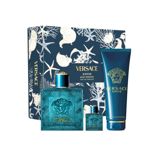 Versace Eros muški poklon set ( EDP 100ml + Gel za tuširanje 150ml + EDP 5ml )