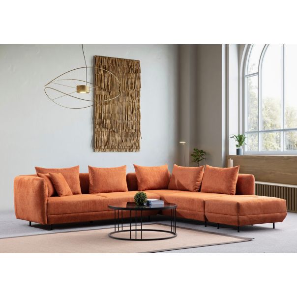 ATELIER DEL SOFA Modularna ugaona garnitura Floransa, narandžasta
